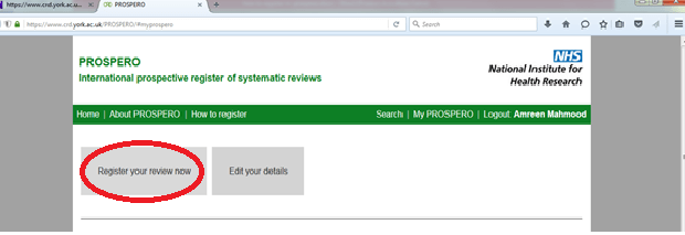How to register your systematic review on PROSPERO – for Newbies ...