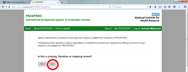 How to register your systematic review on PROSPERO – for Newbies ...